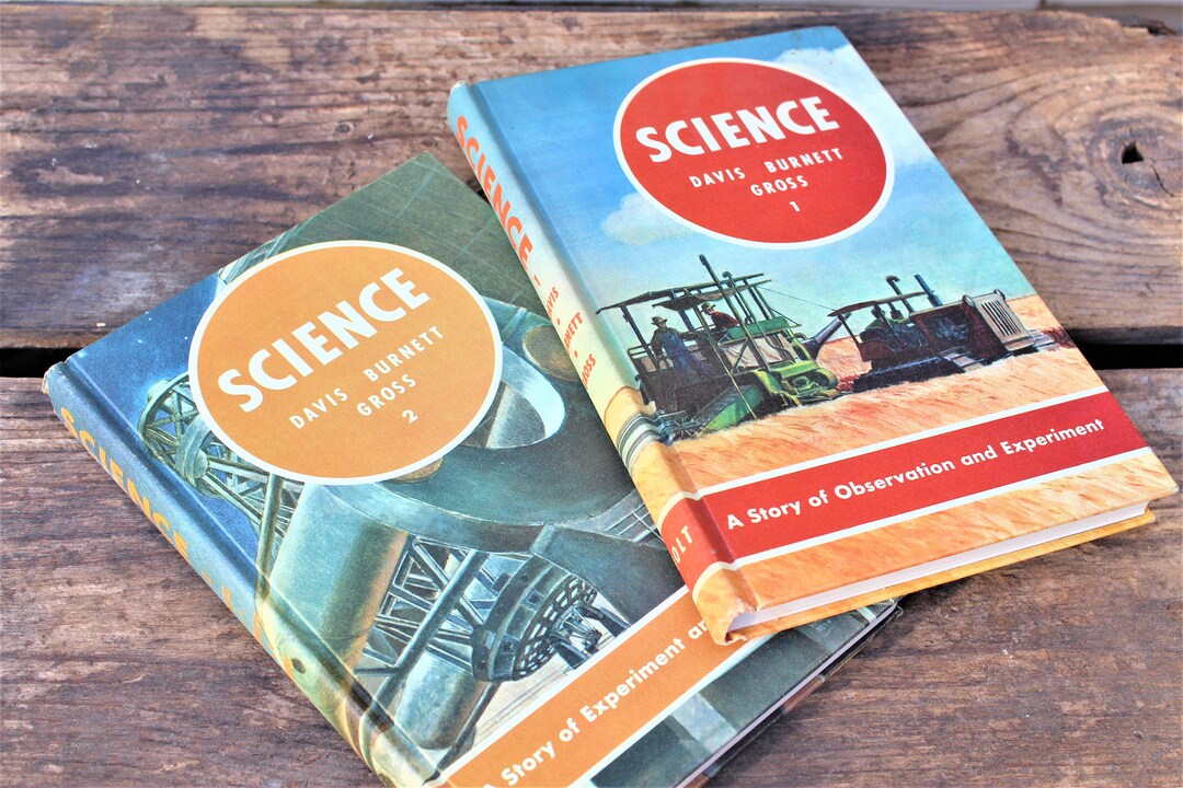 Vintage 1954 Holt School Science Books Davis Burnett Gross Volume 1 and ...