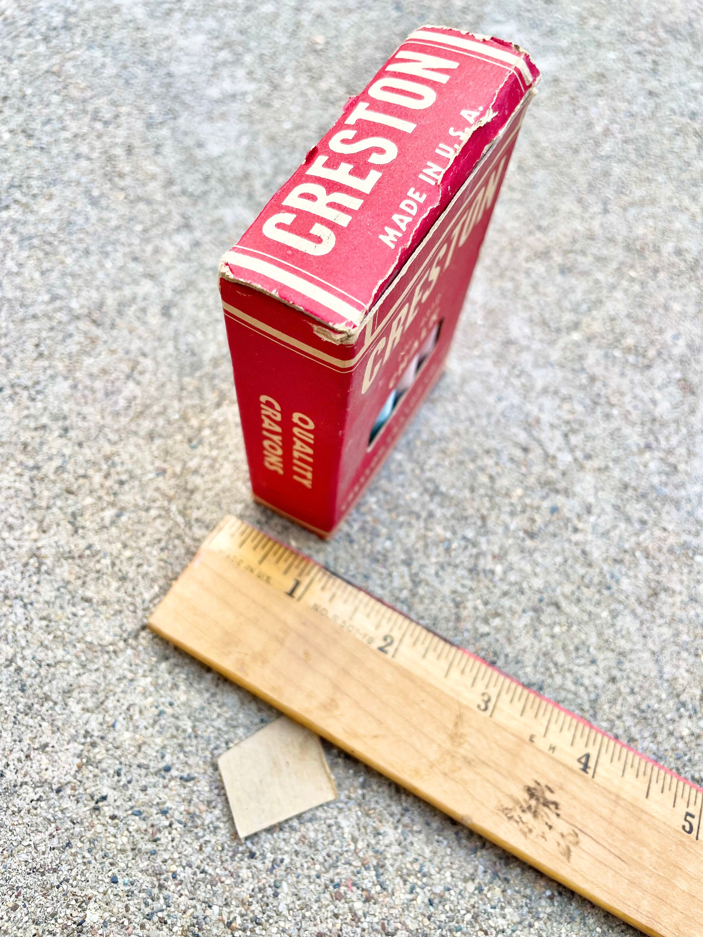 Vintage Creston Chalk Box and Chalk - Etsy UK