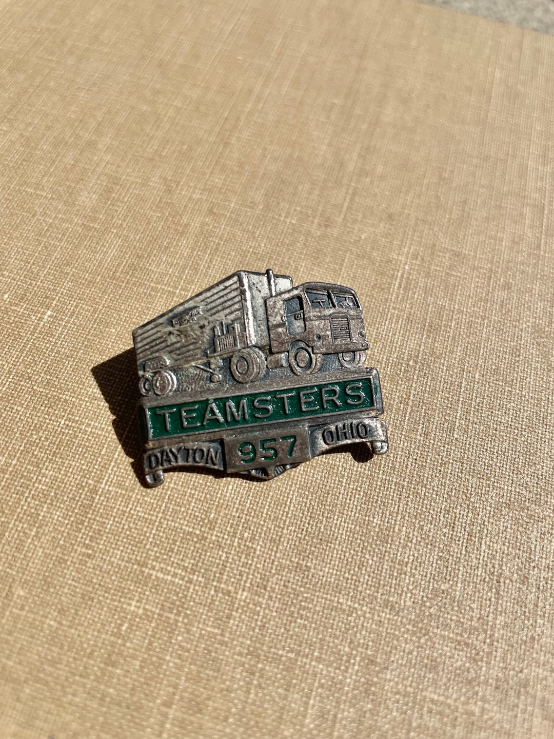 Vintage Teamster Union 957 Dayton Ohio Pin Badge Button 1940s/1950s - Etsy