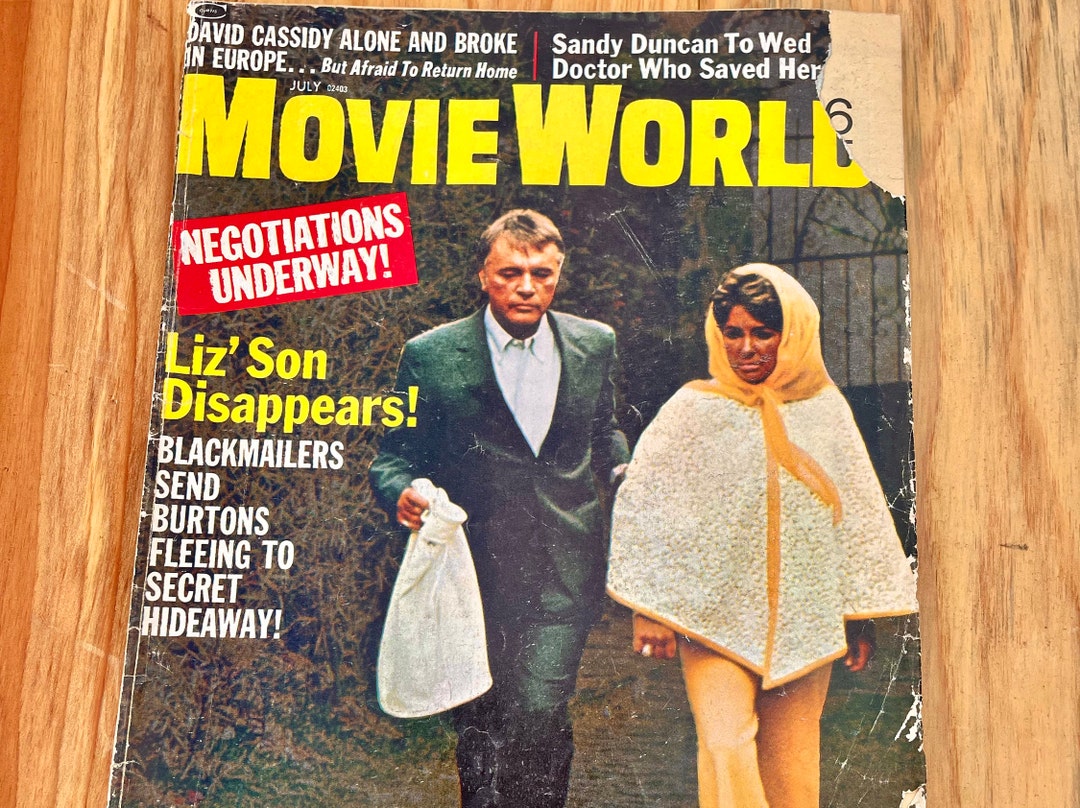 Vintage July 1972 Movie World Magazine Tabloid - Etsy