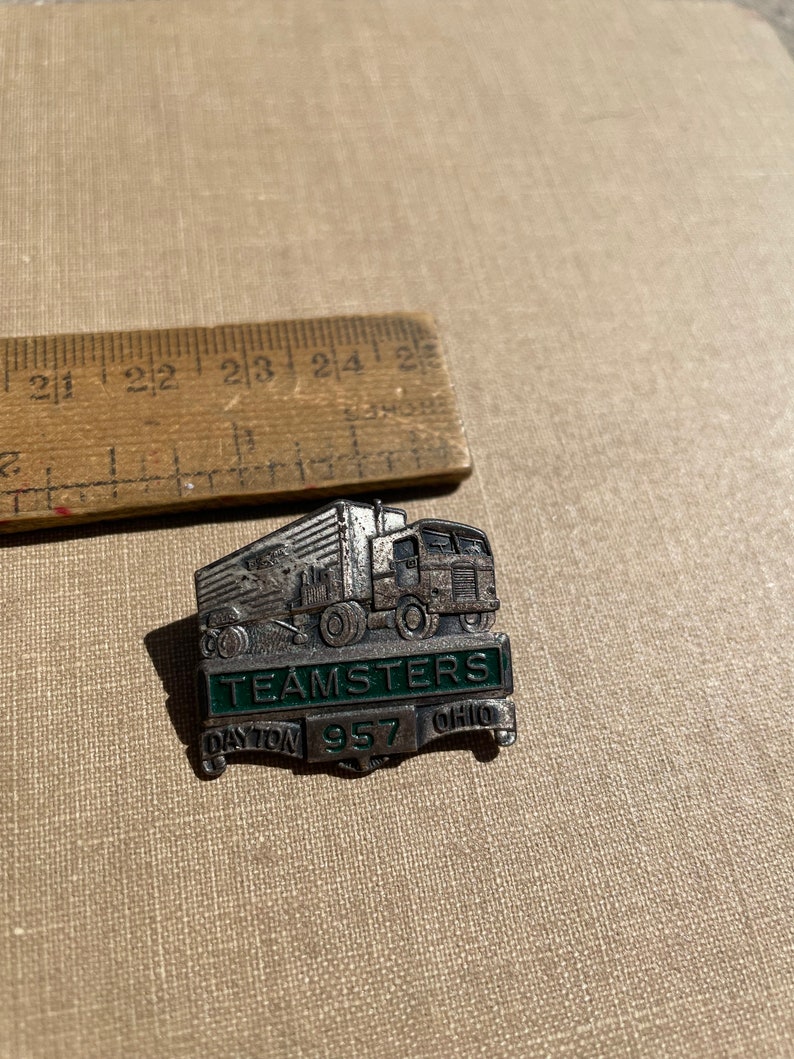Vintage Teamster Union 957 Dayton Ohio Pin Badge Button 1940s/1950s - Etsy