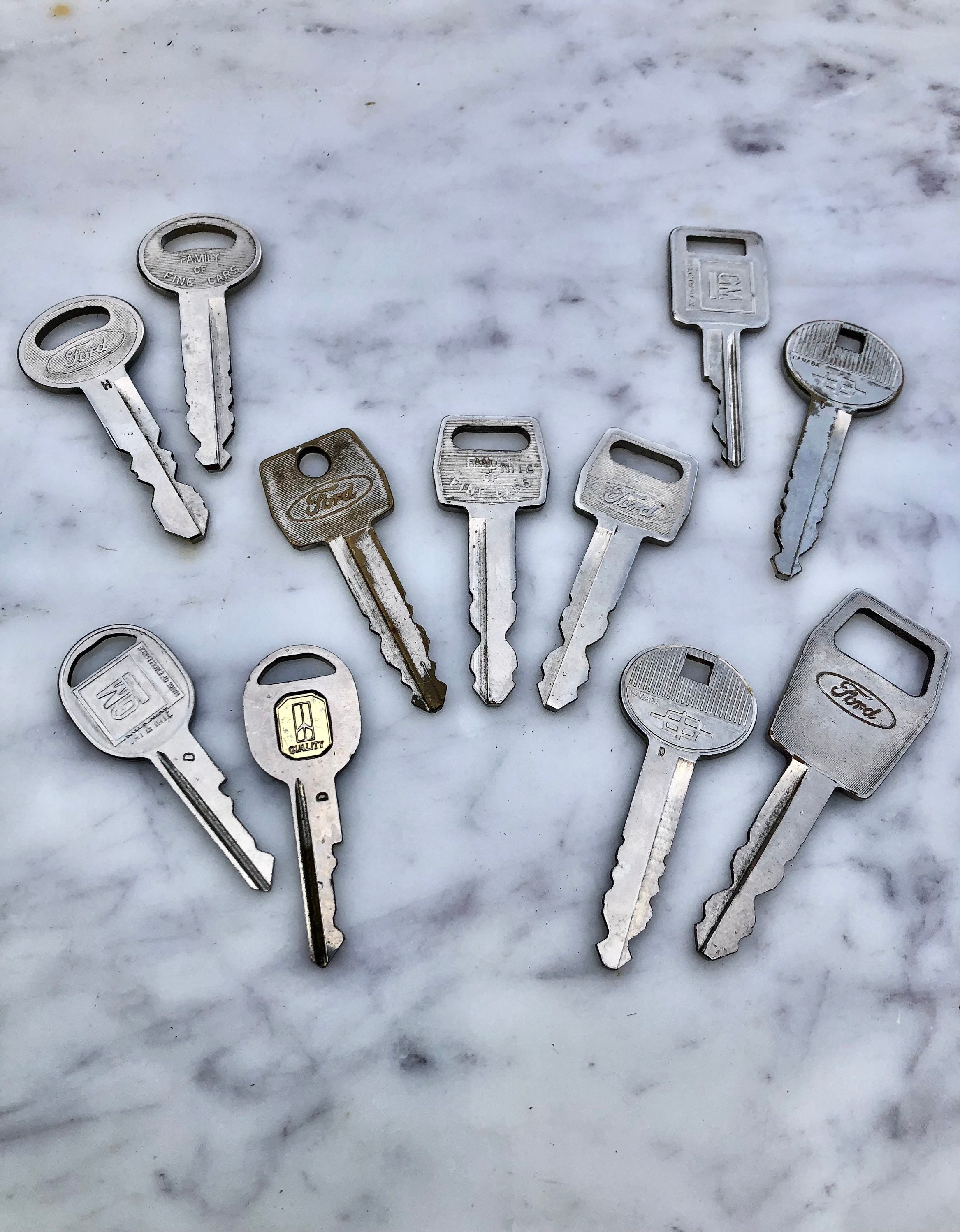 Vintage Ford GM Lincoln Car Keys 11 - Etsy