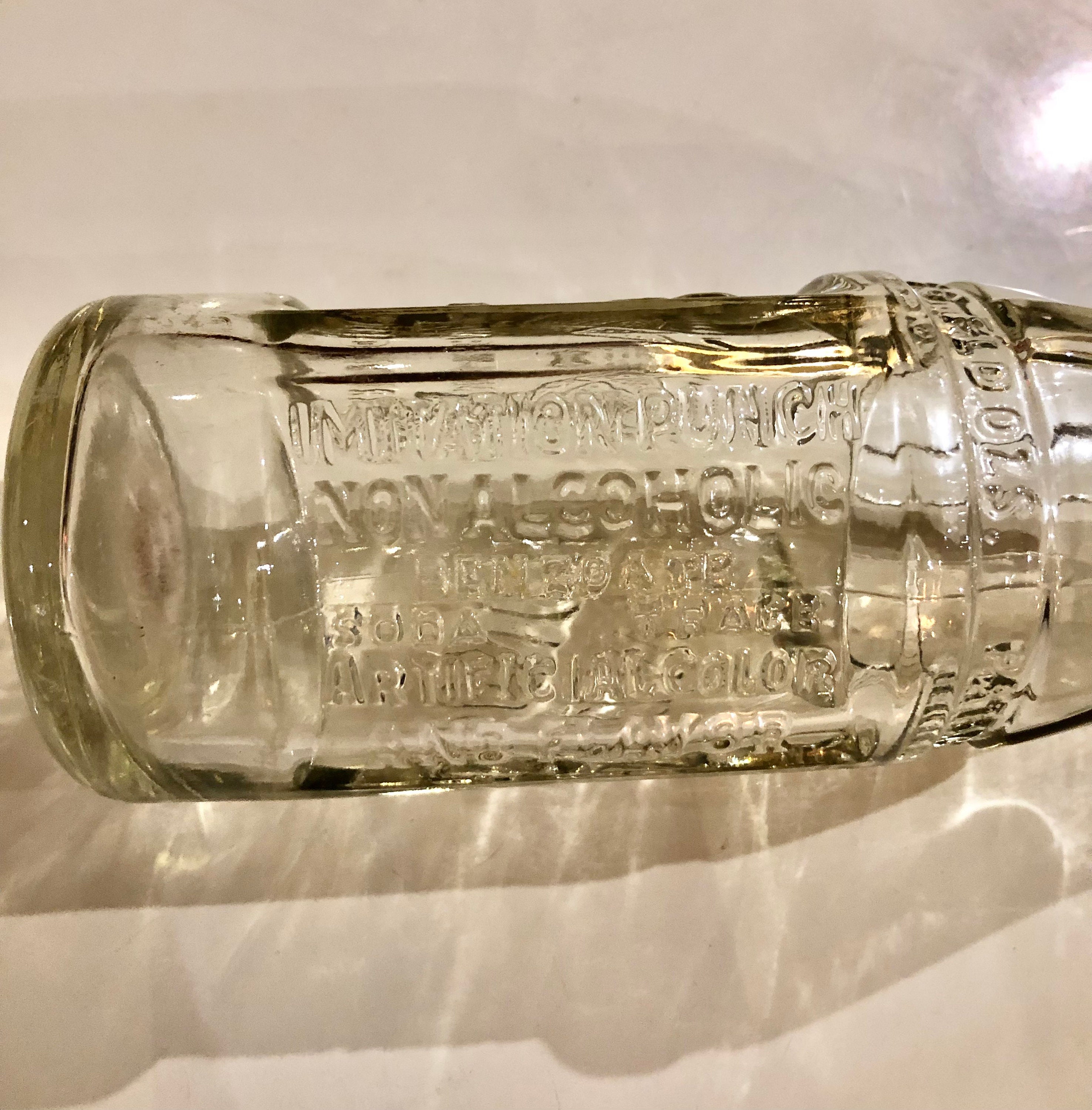 Vintage 1924 Delaware Punch Trinangular Soda Bottle - Etsy