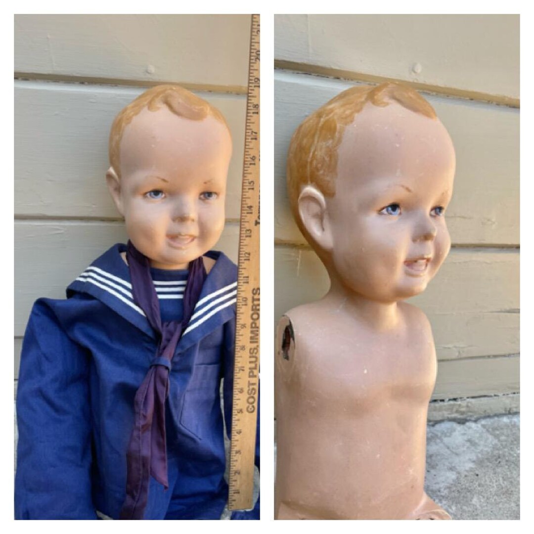 Vintage 1940s/50s Store Display Mannequin Baby Boy Statue - Etsy