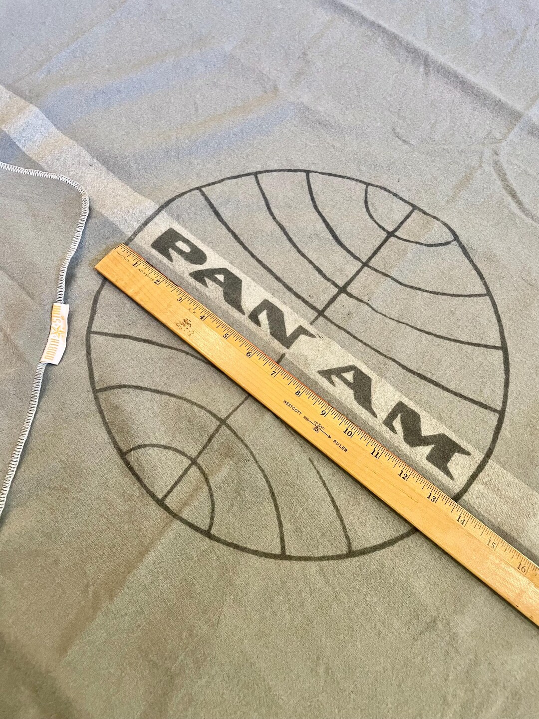Huge Vintage Pan Am Airline Passenger Wool Blanket by North Star - Etsy