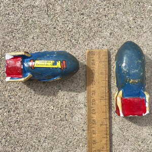 Vintage 1940s WWII Victory V Morse Code Chalkware Salt and Pepper ...