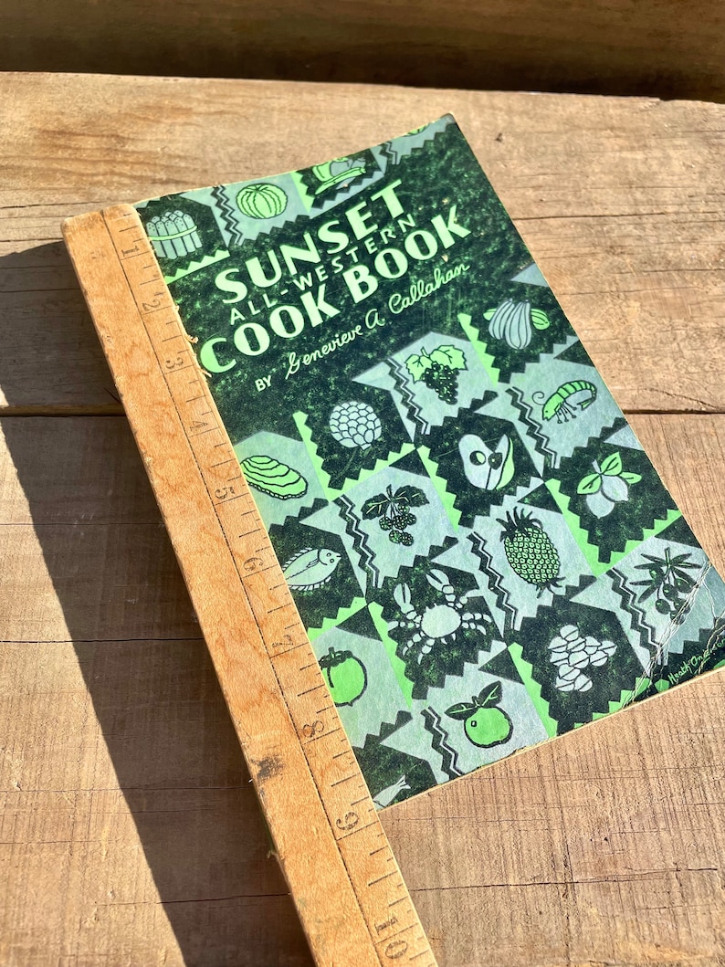 Vintage 1935 Sunset All-western Cook Book by Genevieve A. - Etsy