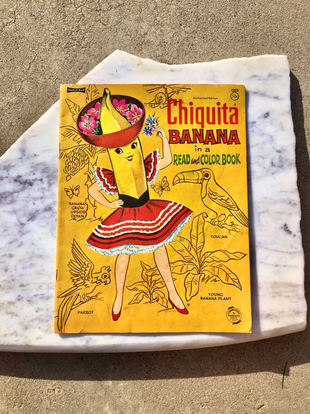 Vintage 1967 Chiquita Banana United Fruit Company Promotional Coloring ...