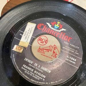 Vintage Frankie Avalon Swingin’ on a Rainbow Vinyl 45 Record - Etsy