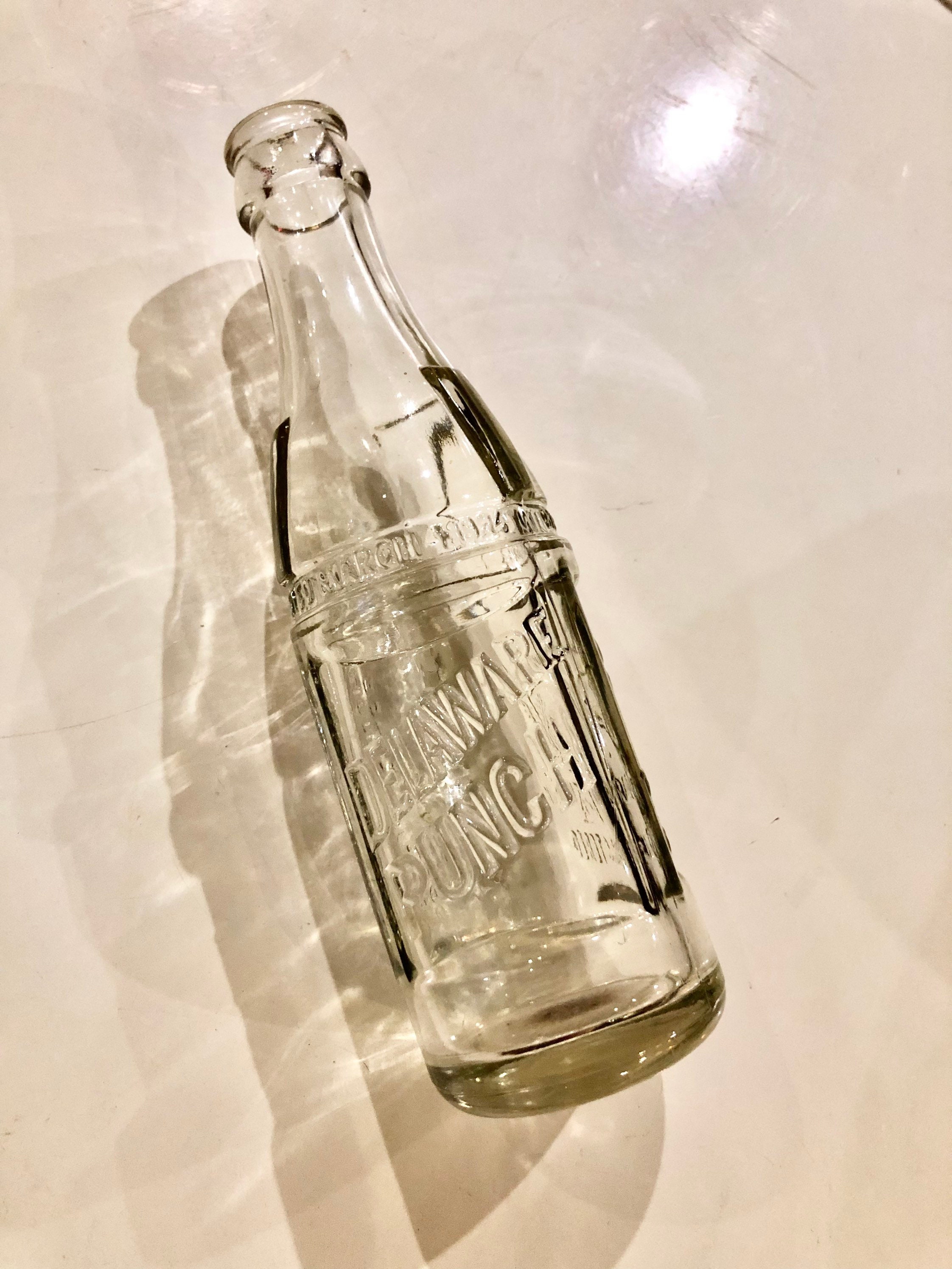 Vintage 1924 Delaware Punch Trinangular Soda Bottle - Etsy