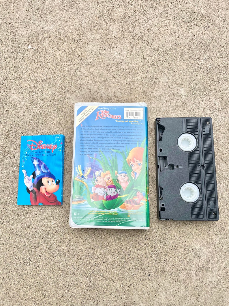 Vintage the Rescuers Disney VHS Tape - Etsy
