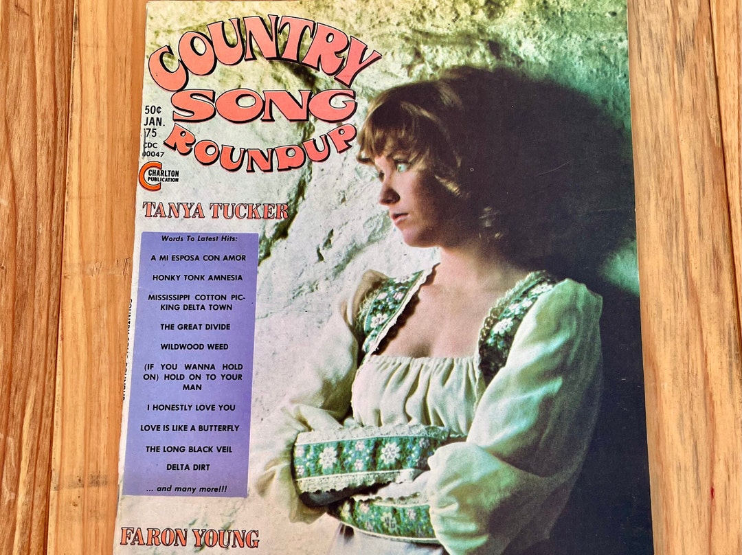 Vintage January 1975 County Song Roundup Magazine, Tanya Tucker - Etsy