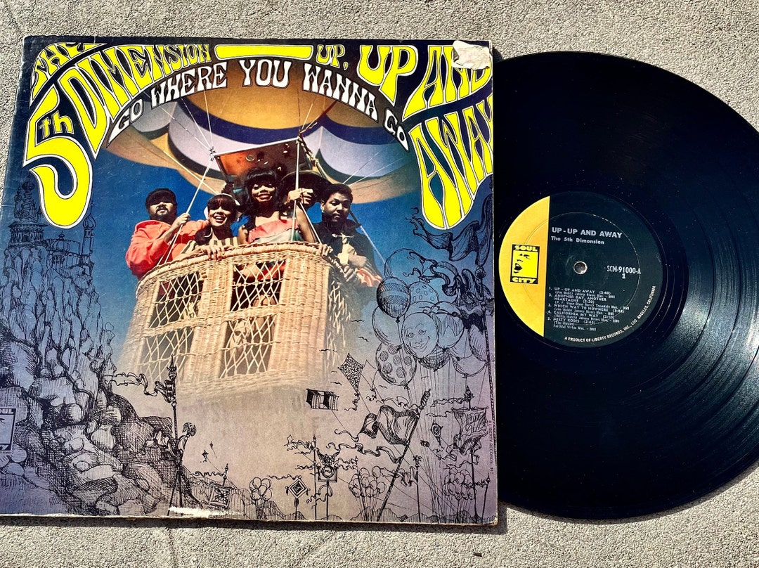 Vintage the 5th Dimension up up and Away Soul City Vinyl 78 Record - Etsy