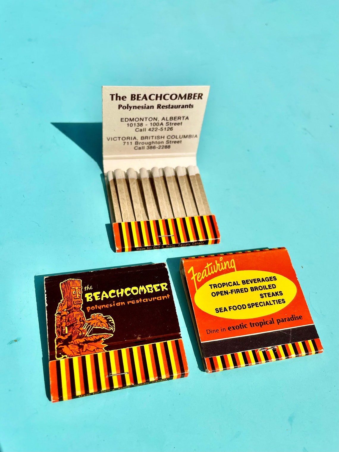 Vintage the Beachcomber Polynesian Tiki Bar Restaurant Matchbook ...