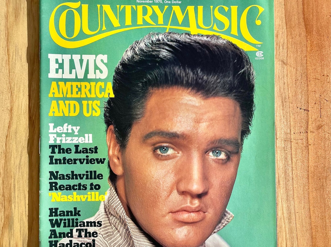 Vintage 1975 October Elvis Country Music Magazine - Etsy