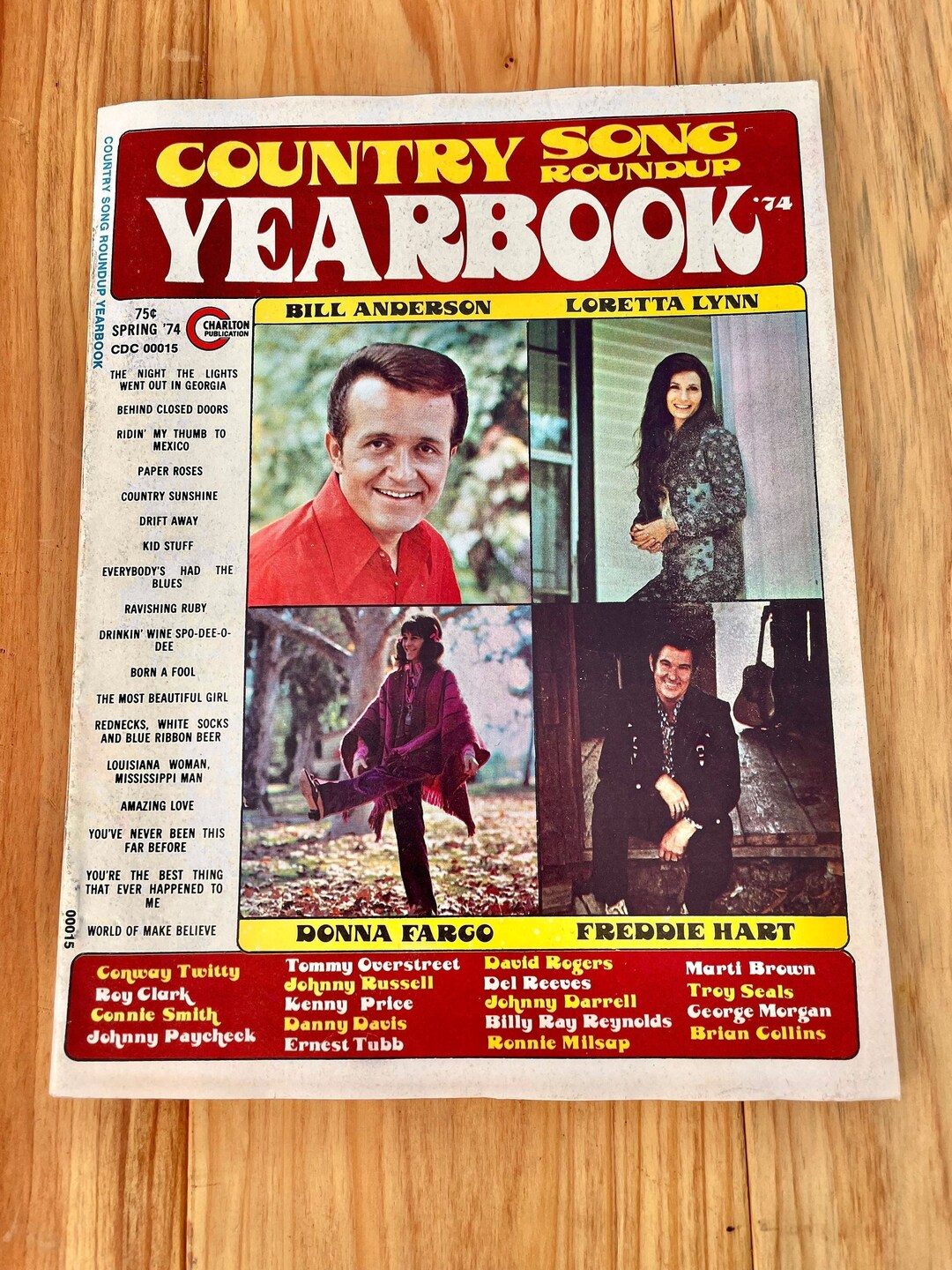 Vintage Spring 1974 Country Song Roundup Yearbook Magazine, Loretta ...