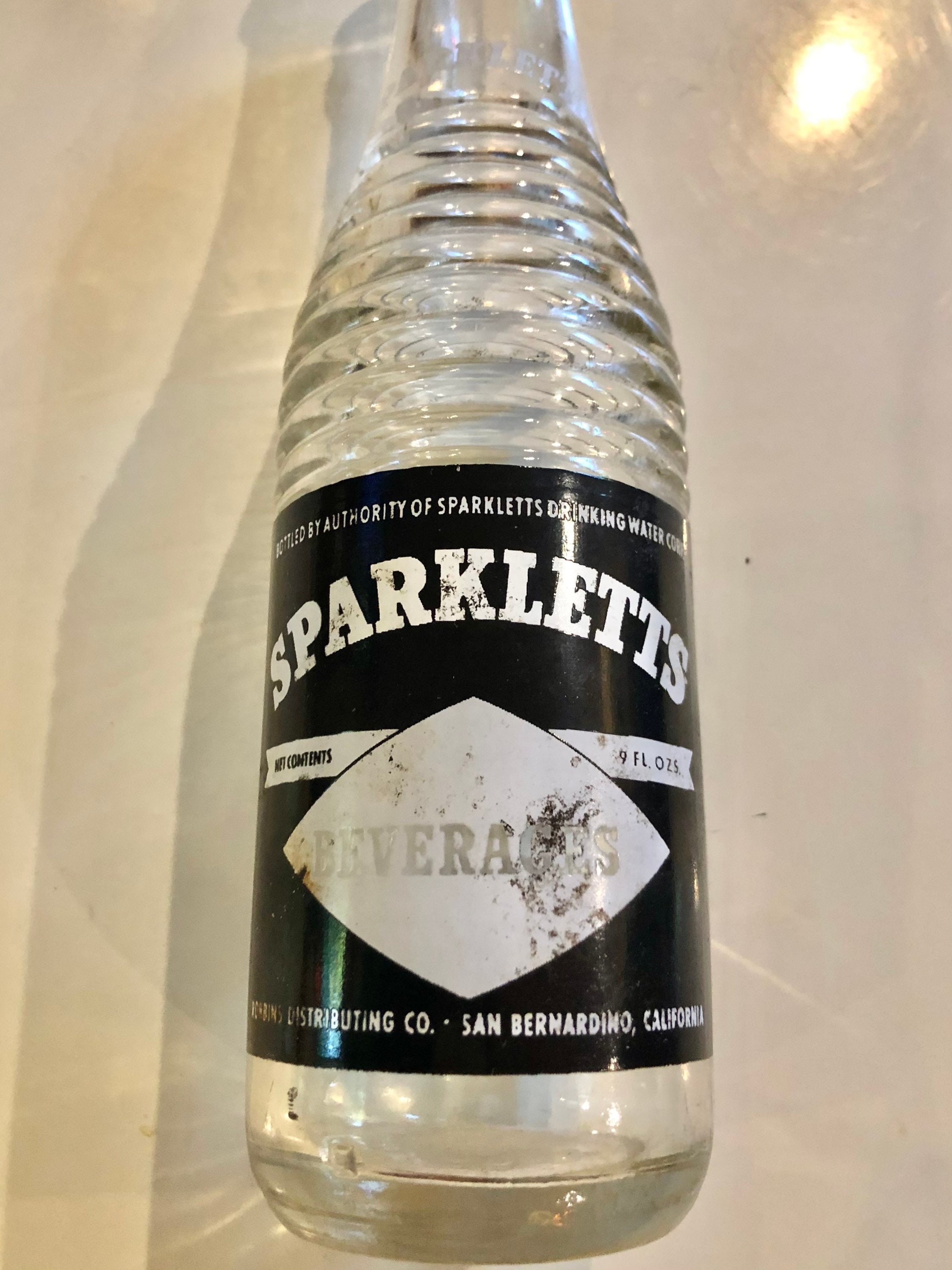 Rare Vintage 1940 Sparkletts Drinking Water Bottle San Bernardino CA - Etsy