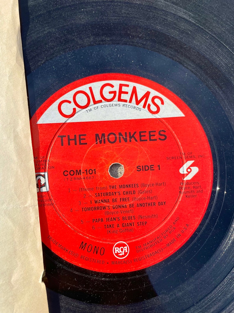 Vintage Meet the Monkeys Debut Album Vinyl - Etsy