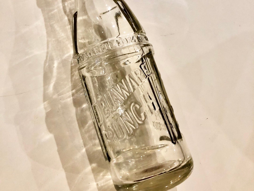 Vintage 1924 Delaware Punch Trinangular Soda Bottle - Etsy