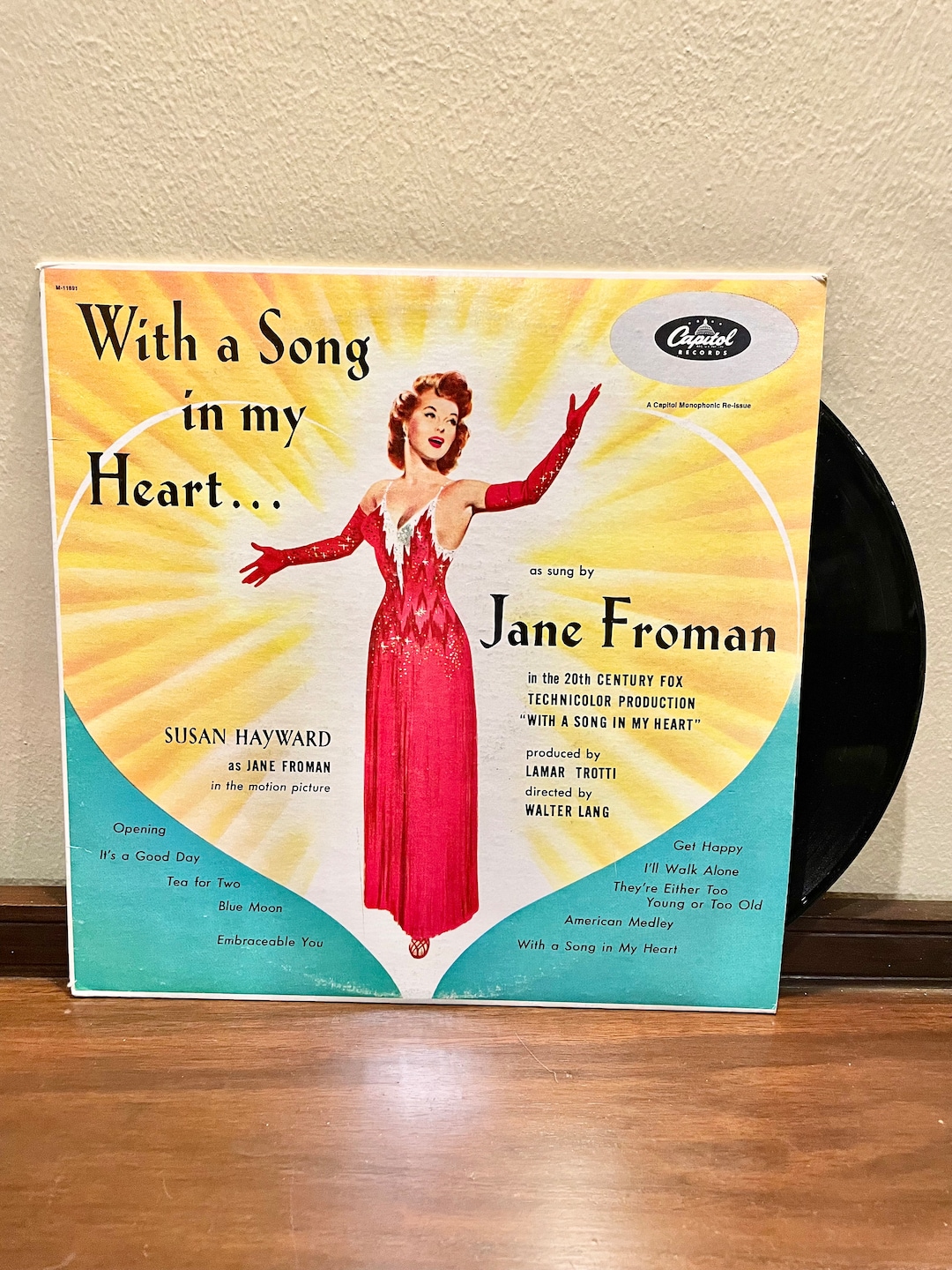 Vintage Susan Hayward as Jane Froman With a Song in My Heart Capital ...
