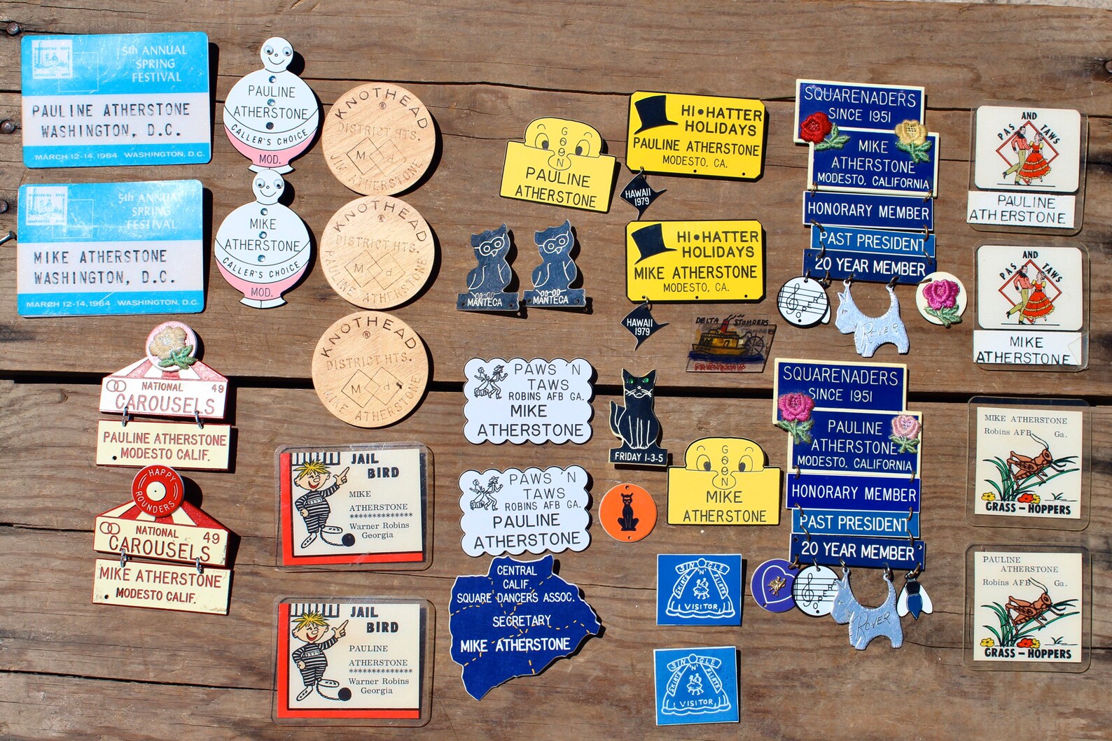 Vintage 1960’s Square Dancing Competition Name Badges (30) - Etsy