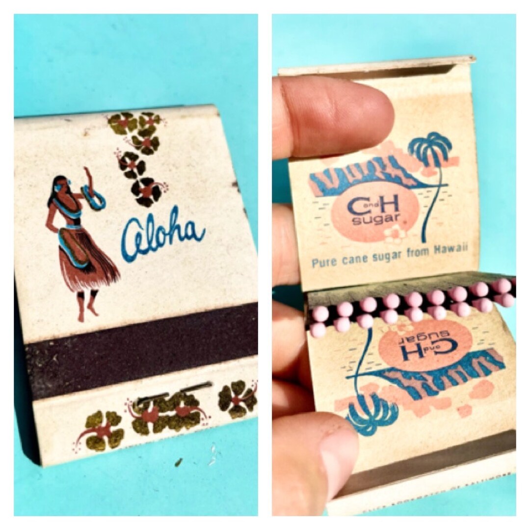 Vintage RARE C&H Pure Cane Sugar Hawaii Promo Matchbook - Etsy