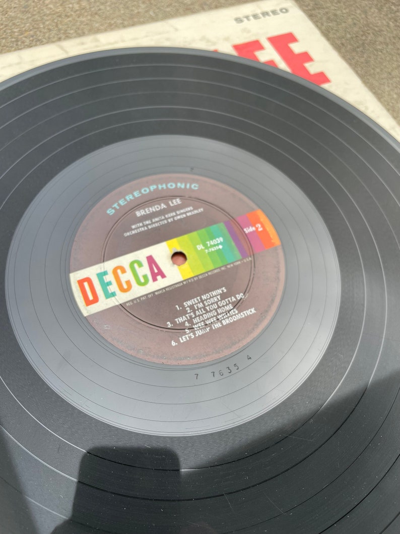 Vintage Brenda Lee Decca Sweet Nothin’s Vinyl Record - Etsy