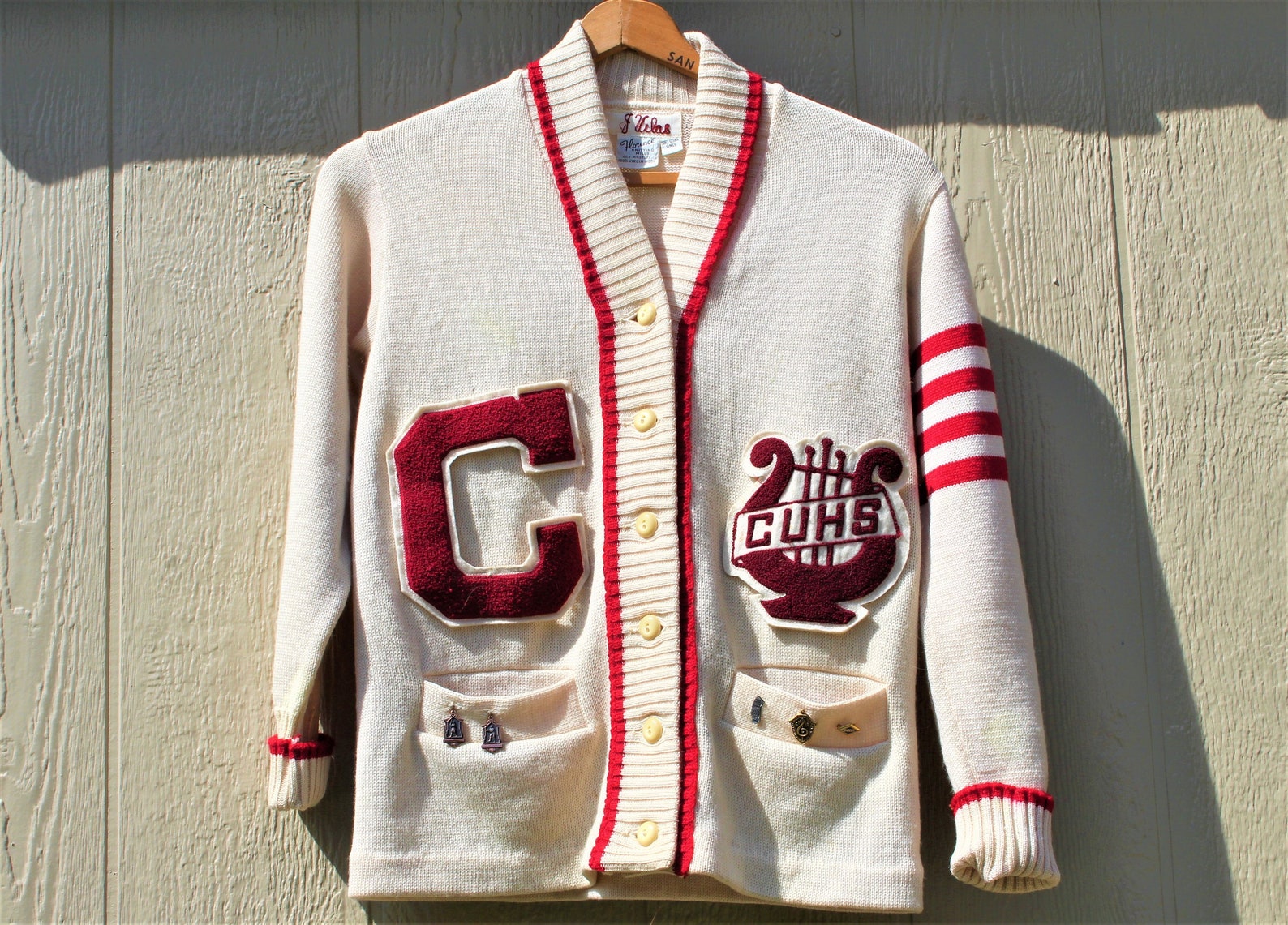 Vintage 1950's Central Union High School El Centro California Letterman ...
