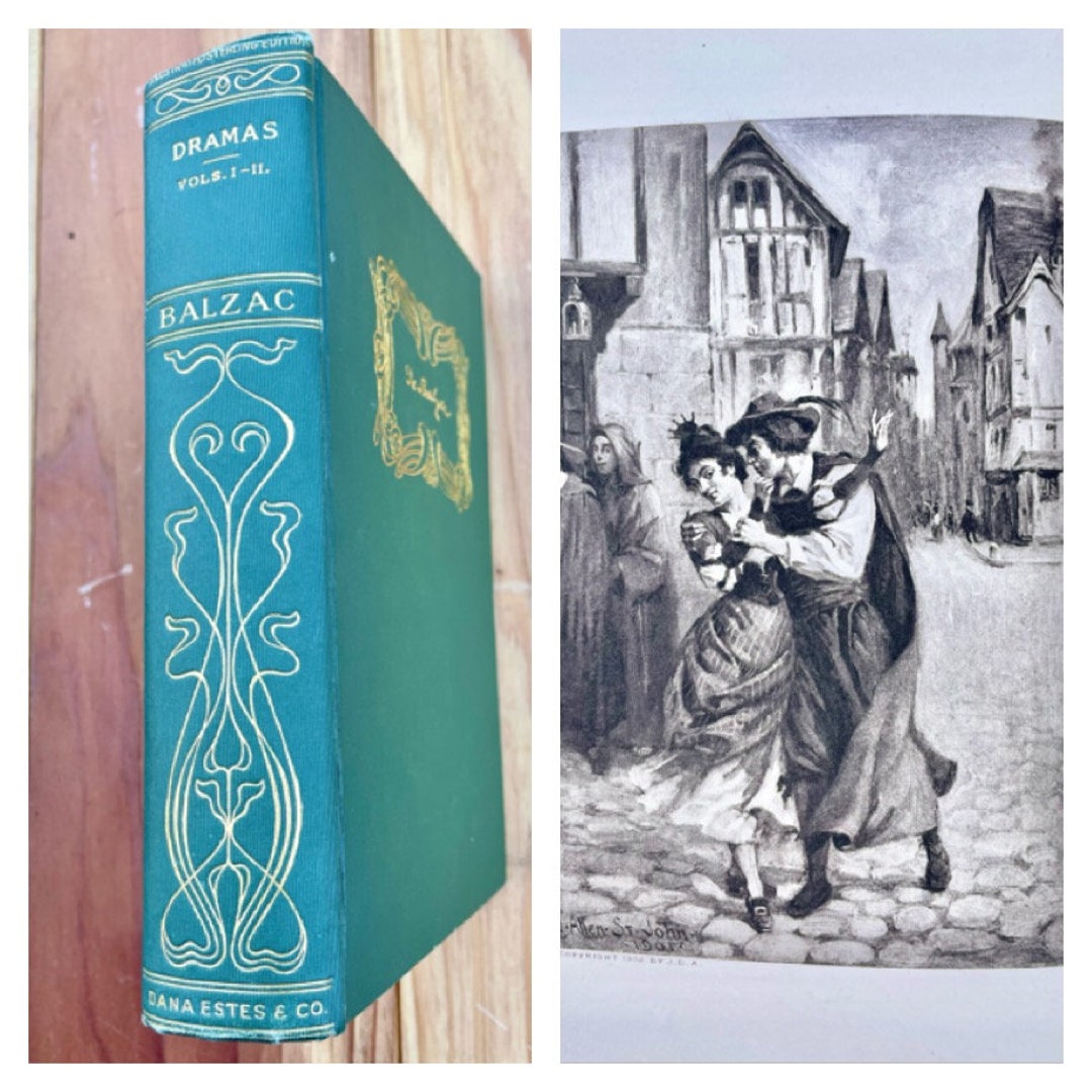 Vintage 1901 Balzac the Dramas Illustrated Sterling Edition Book - Etsy