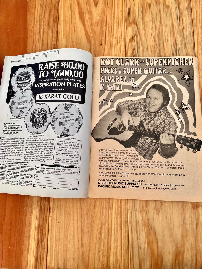 Vintage April 1975 County Song Roundup Magazine, Jerry Lee Lewis - Etsy