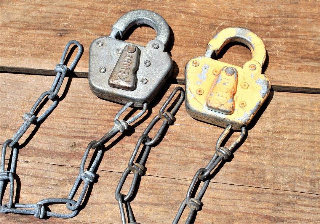 Vintage Keline Atchison Topeka and Santa Fe Railroad Switch Pad Lock ...