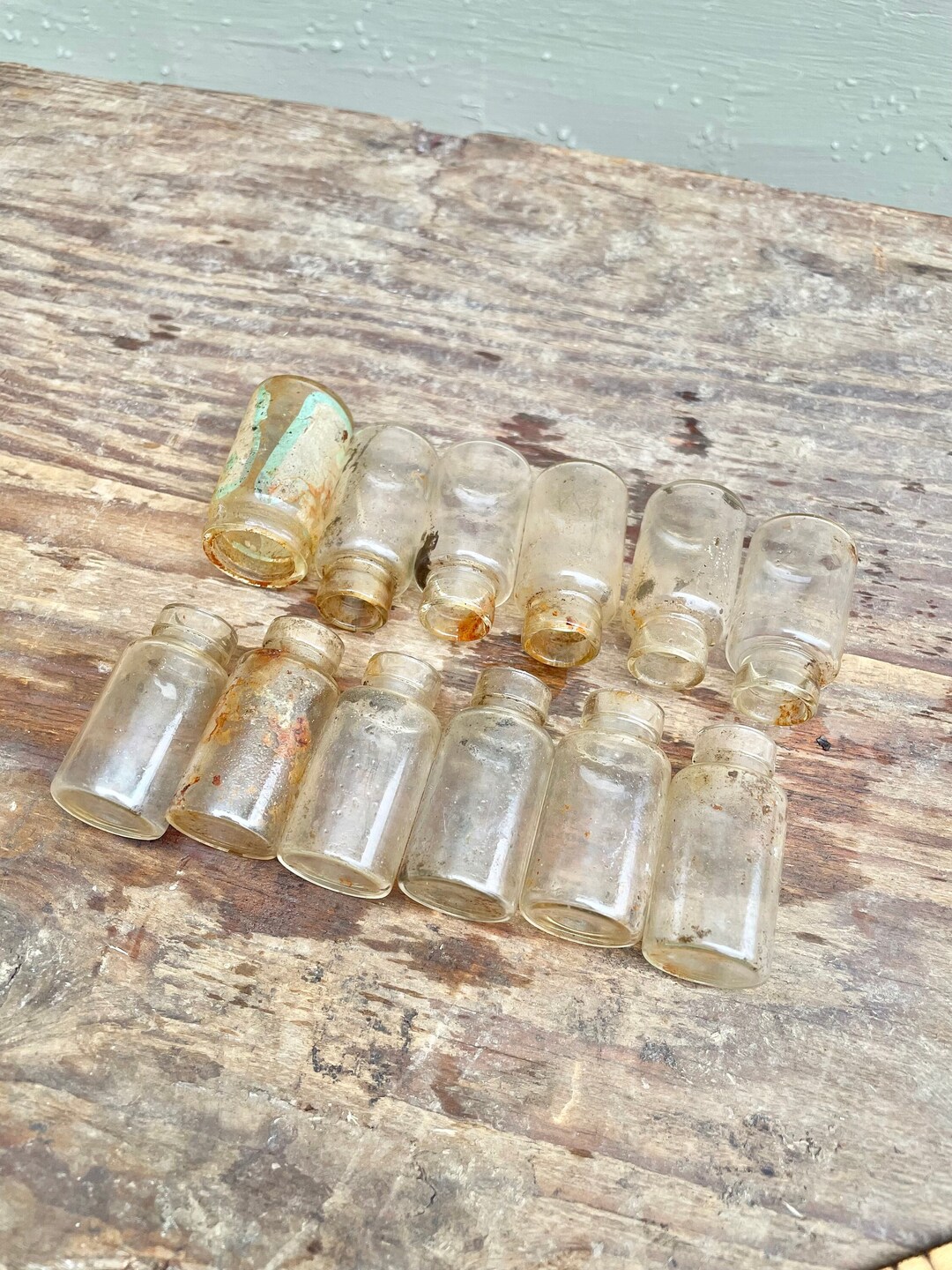 Antique Tiny Glass Elixir, Medicine Vial Glass Bottles - Etsy