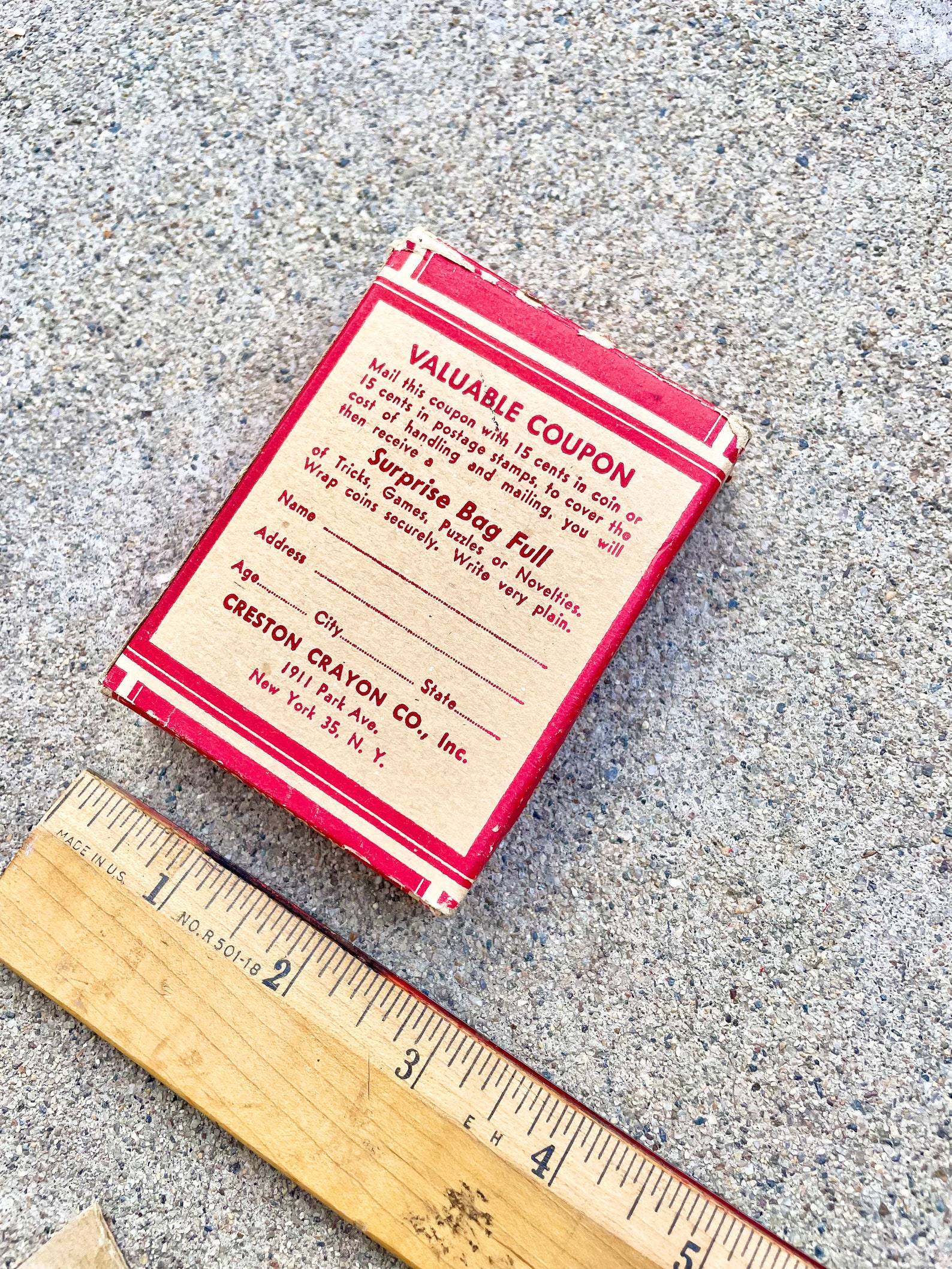 Vintage Creston Chalk Box and Chalk - Etsy UK