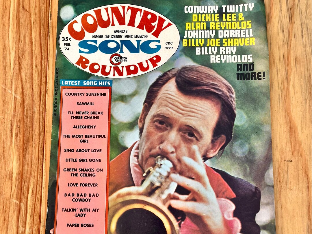 Vintage February 1974 County Song Roundup Magazine, Danny Davis - Etsy