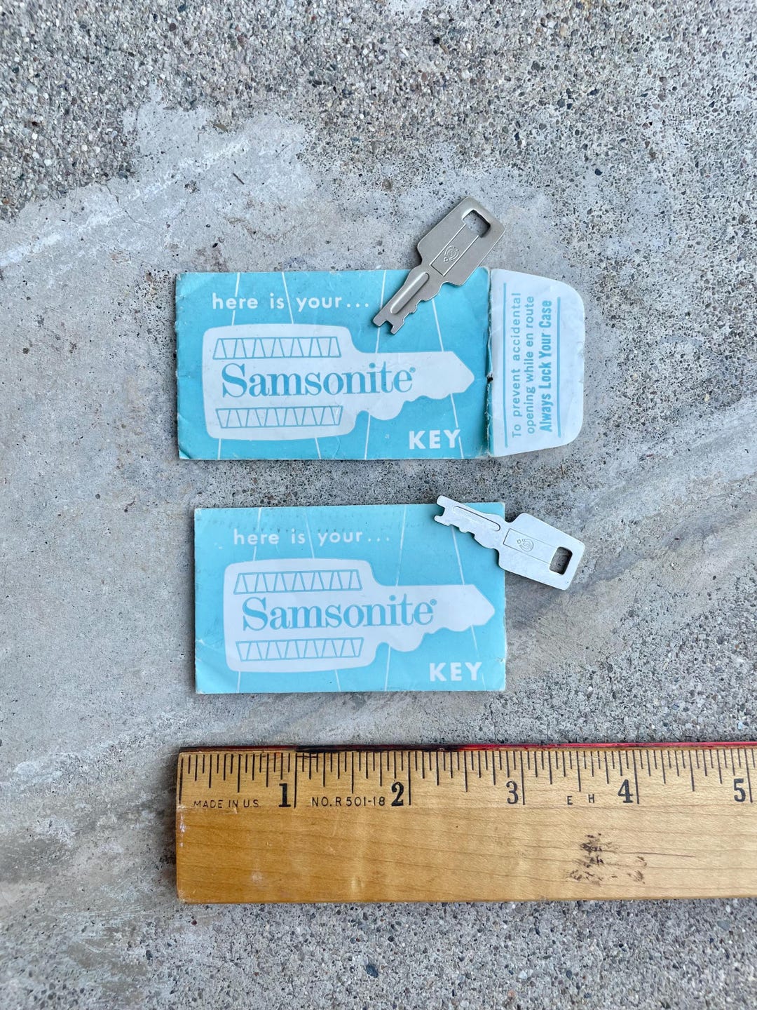 Vintage Samsonite Suitcase/luggage Keys W/ Envelopes - Etsy