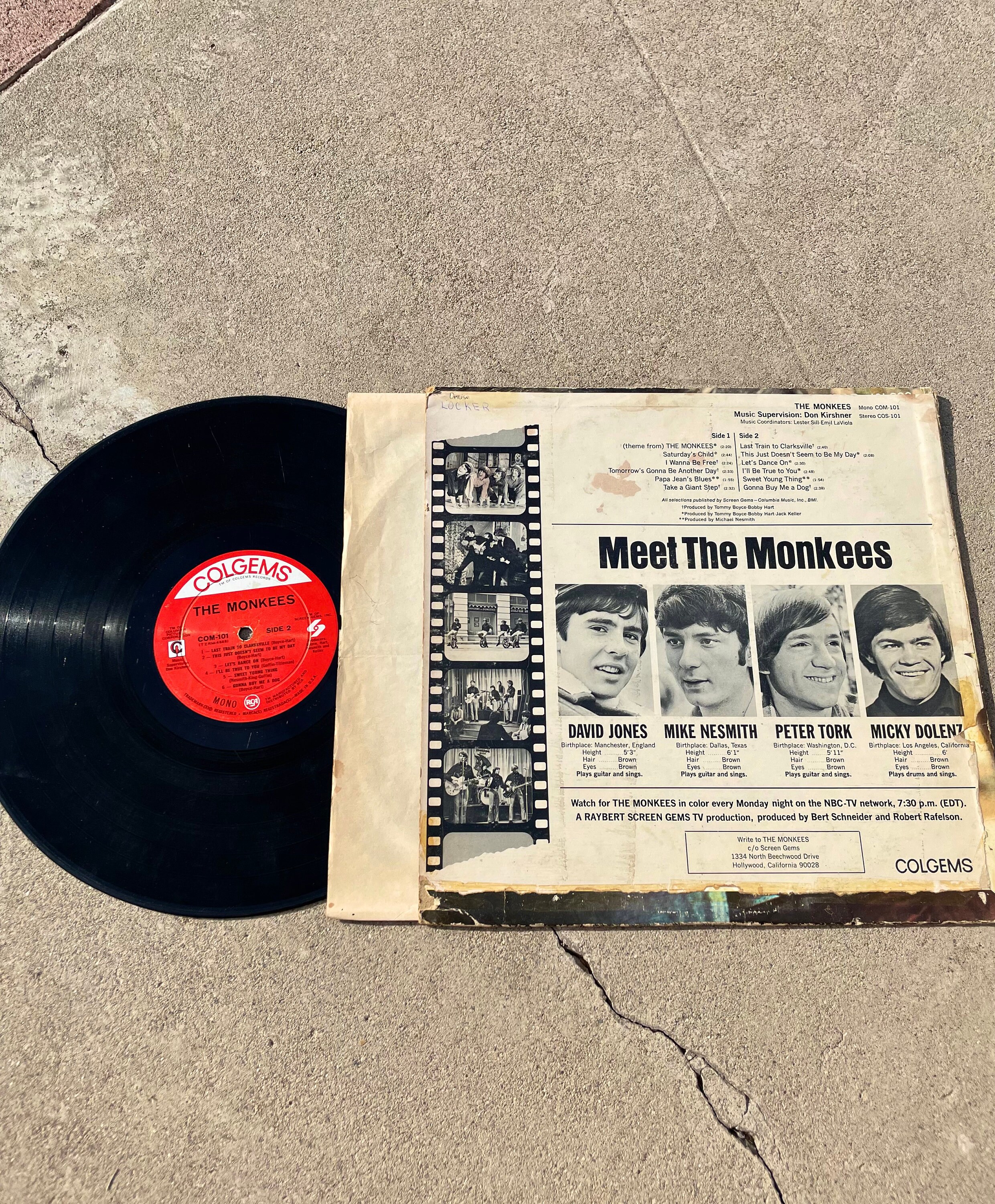 Vintage Meet the Monkeys Debut Album Vinyl - Etsy