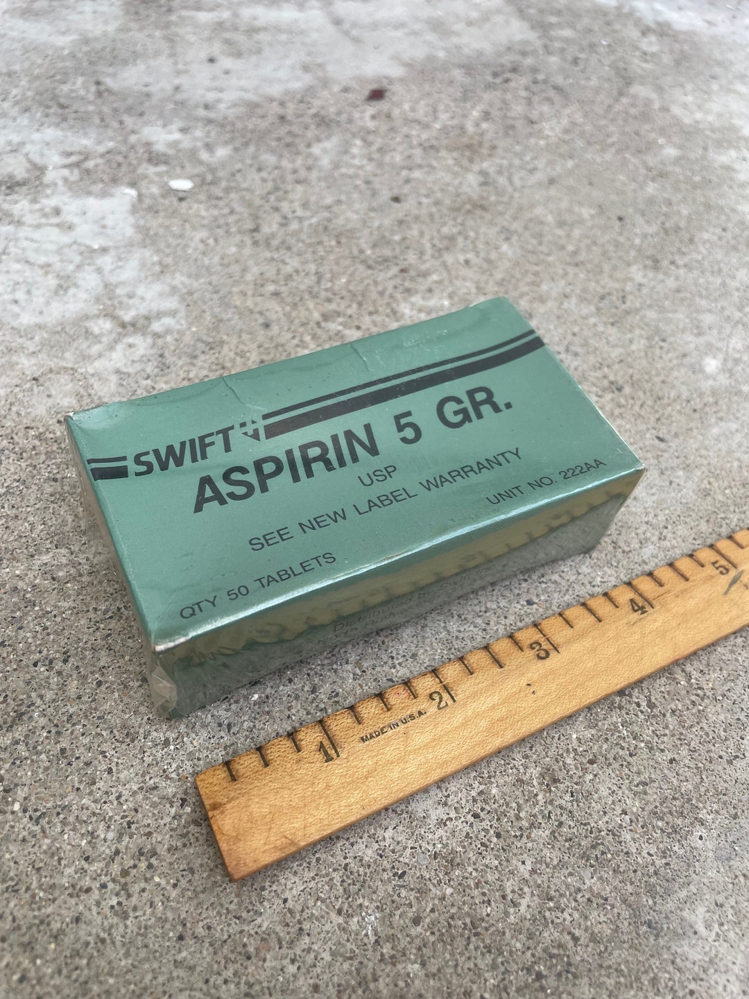 Vintage Unopened Swift Aspirin Box - Etsy