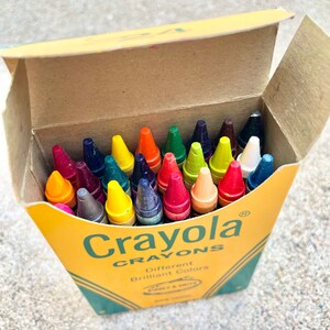 Vintage Crayola Crayons BINNEY & SMITH INC., Crayons and Box - Etsy