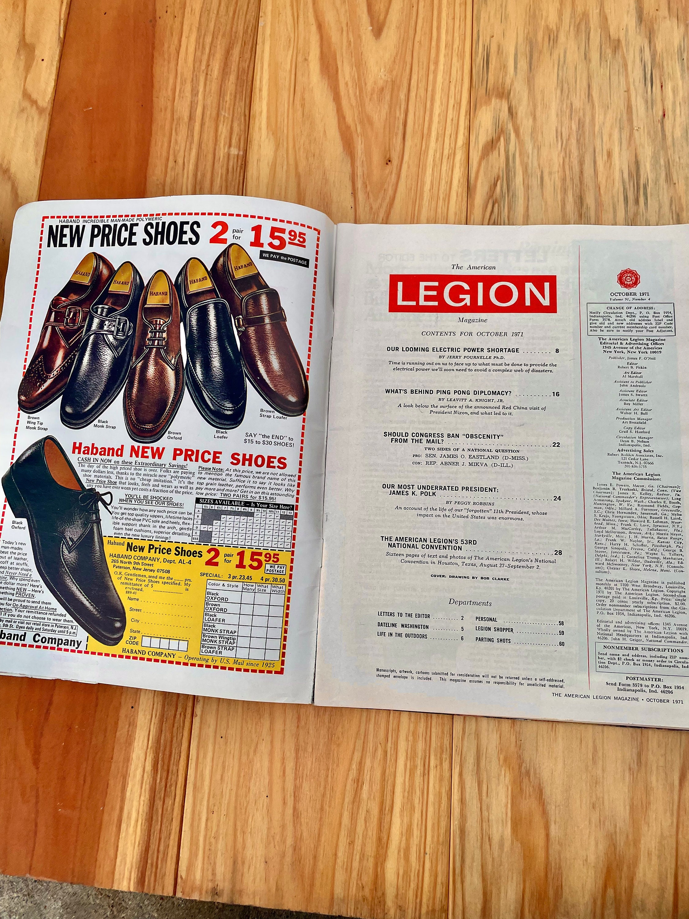 Vintage the American Legion October 1971 Magazine - Etsy