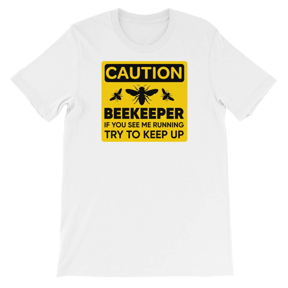 Funny Beekeeper Caution T-shirt | Unisex Short-sleeve Tee - Etsy