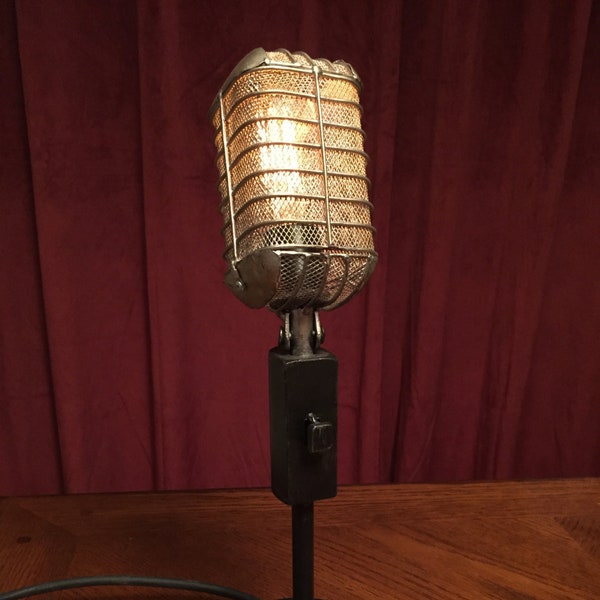 Microphone Lamp - Etsy