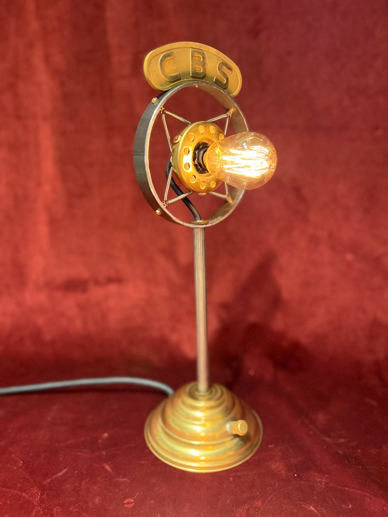 Illuminated Spring Microphone CBS or NBC - Etsy