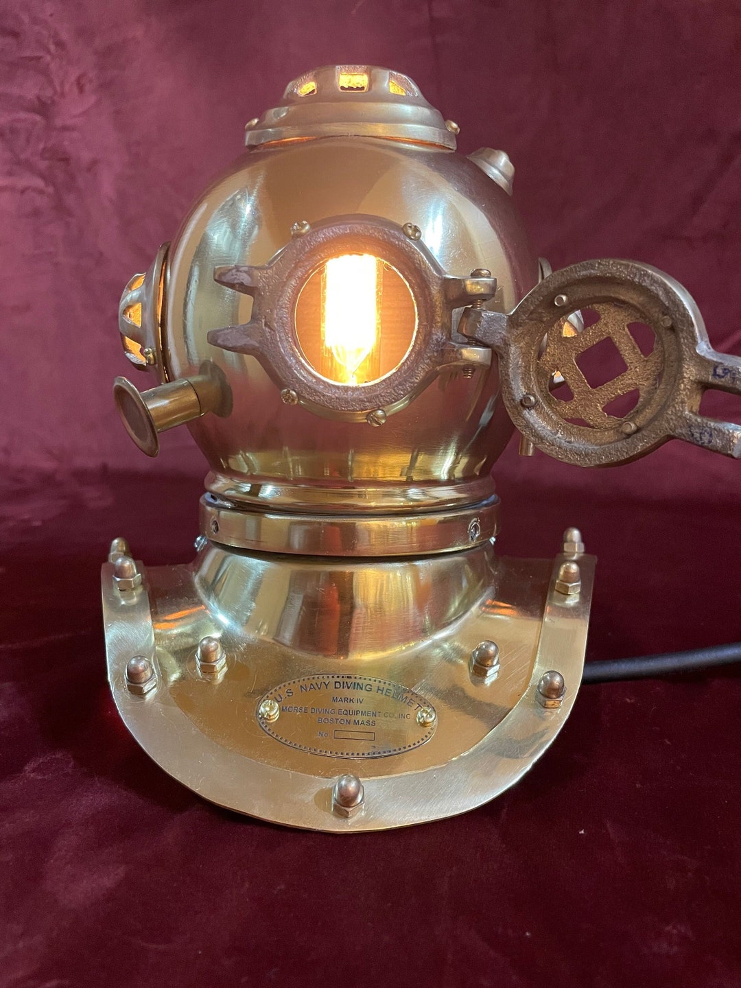 Brass Mark IV Navy Diving Helmet - Etsy