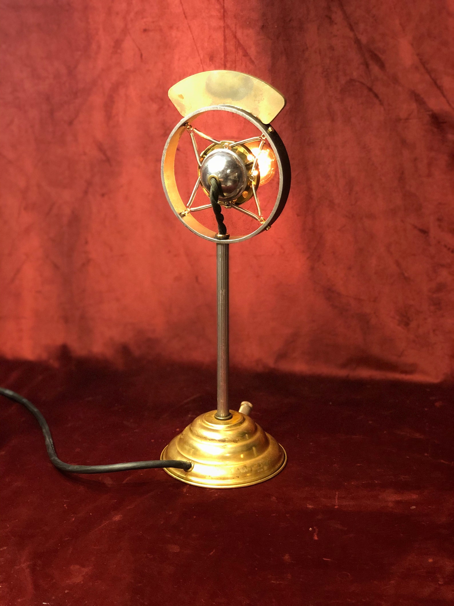 Illuminated Spring Microphone CBS or NBC - Etsy
