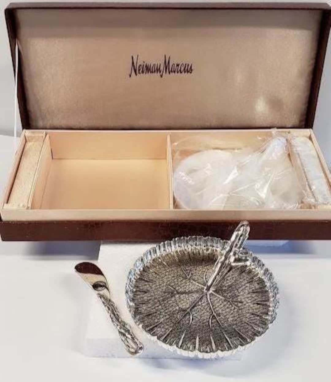 Vintage Godinger Silver Plate Cheese Service Set, Exclusive to Neiman ...