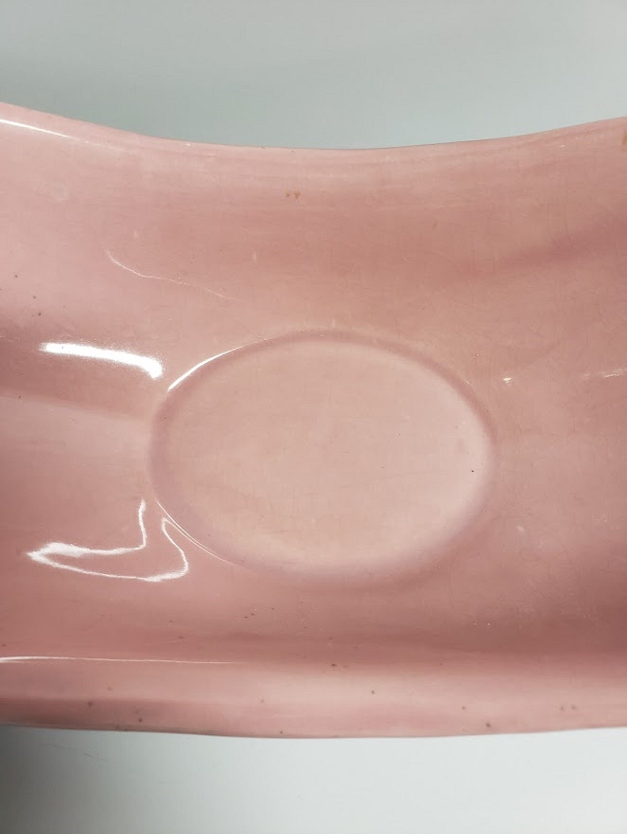 Royal Haeger Pottery R466 Console bowl Mauve teal blue | Etsy