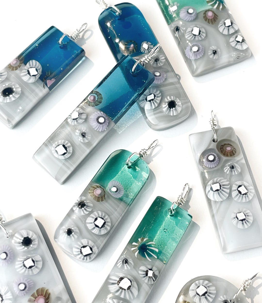 Ocean Theme Glass Pendant Sea Glass Jewelry for West Coast Gift for ...