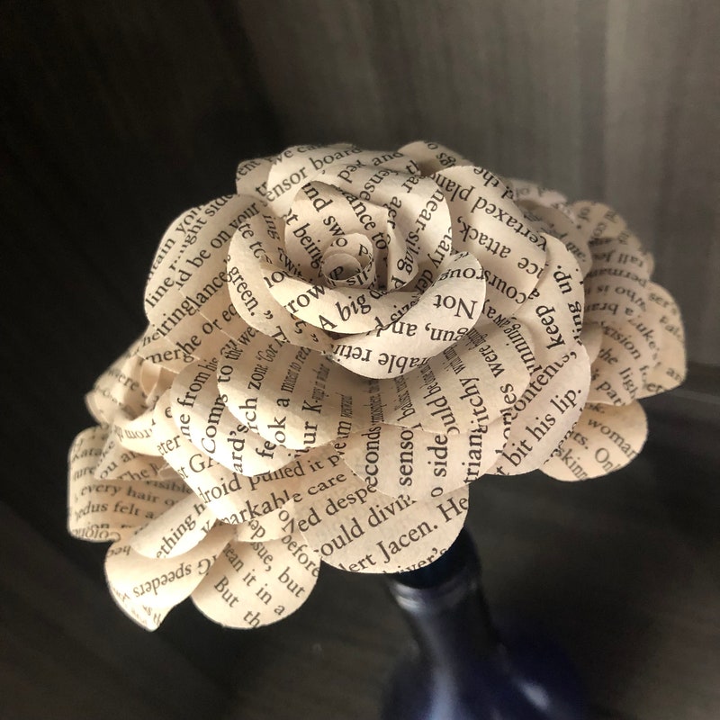 Book Paper Flowers - Etsy