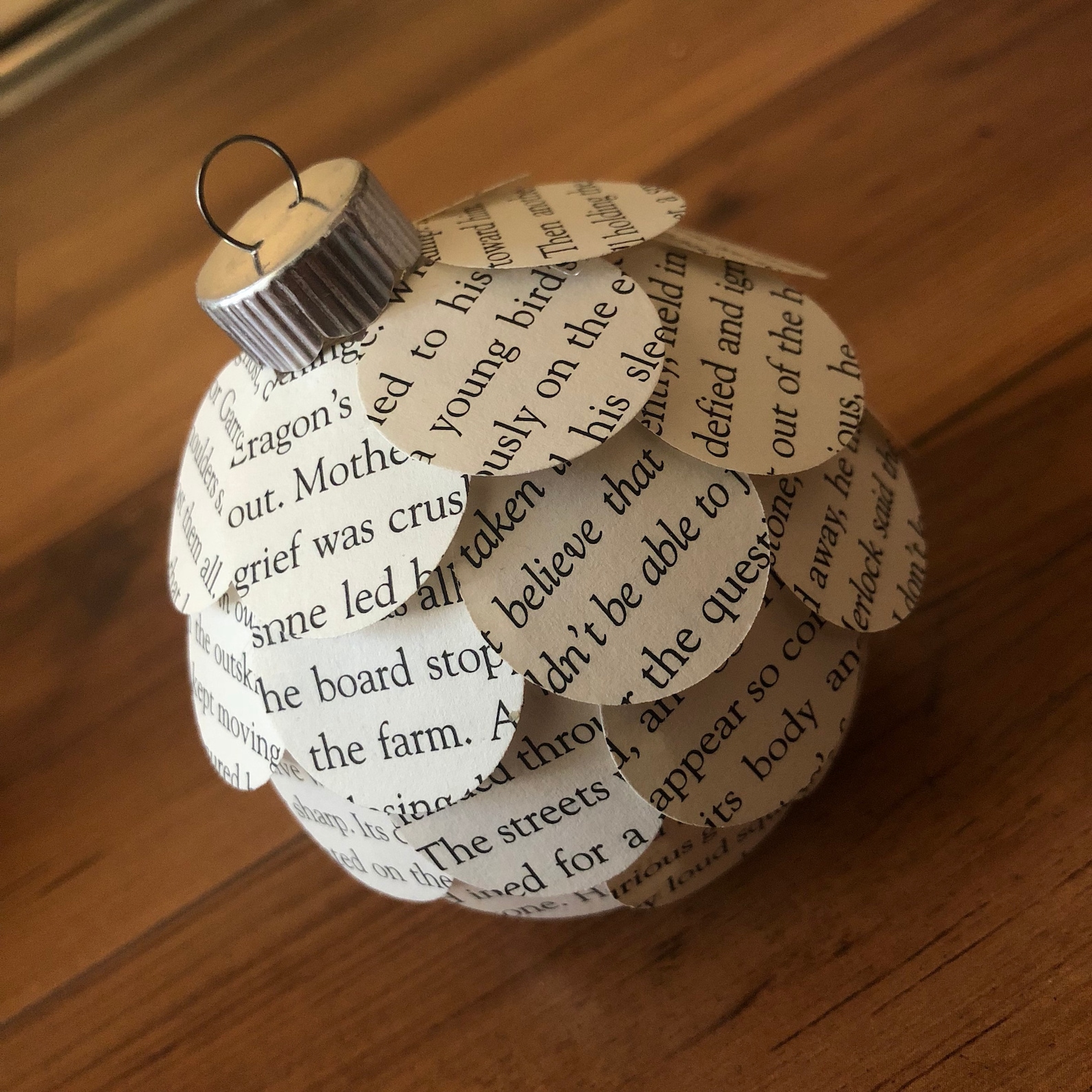 Book Christmas Ornaments Literary Ornaments Book Page - Etsy