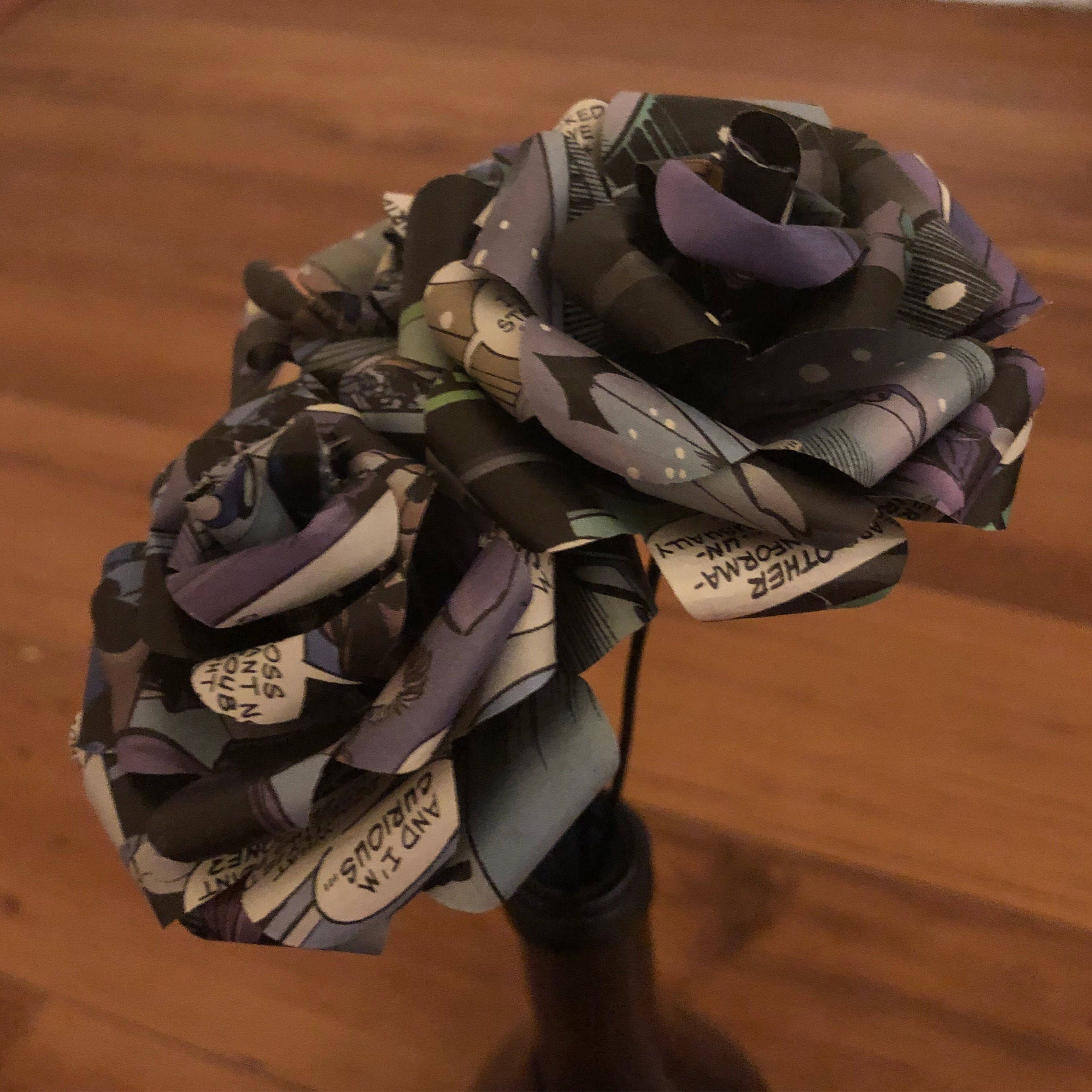 Comic Book Flower Bouquet - Marvel DC Superhero Roses - Nerd Roses ...